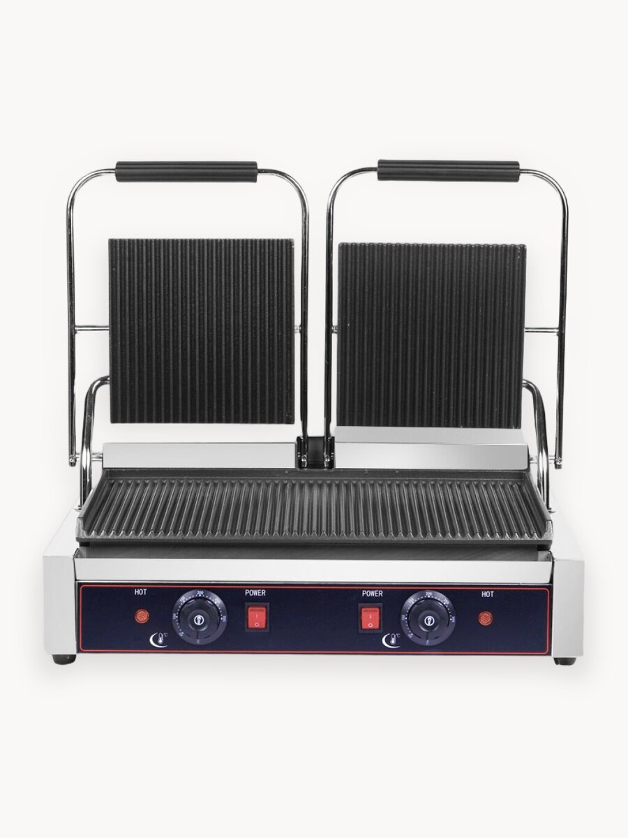 Гриль электрический AIRHOT DCG двойной, контактный, электрогриль профессиональный 3,6 кВт