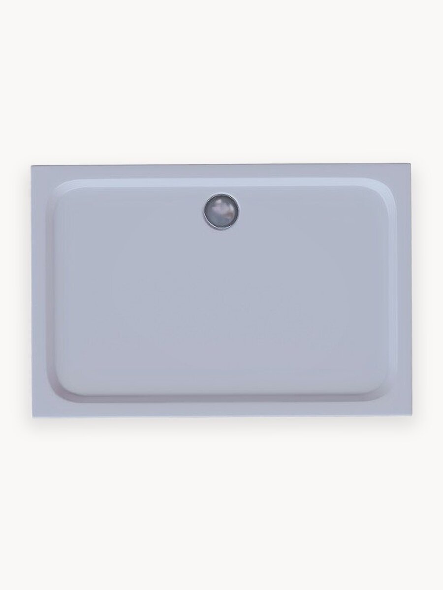 Поддон для душа акриловый 120 x 80 прямоугольный с каркасом и экраном Benneri BE. RA.120x80