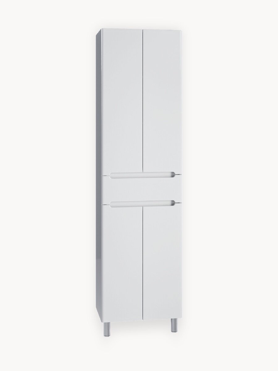 Шкаф-пенал напольно-подвесной Vannika Flavia 50 для ванной комнаты, белый