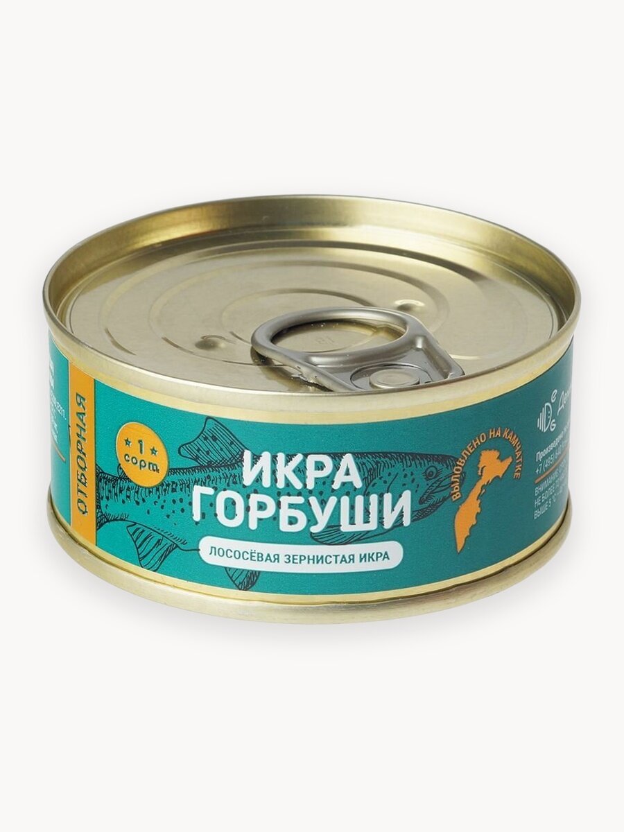 Икра красная горбуши отборная 95г, Деликатеска , вылов Камчатка 2025г, ГОСТ