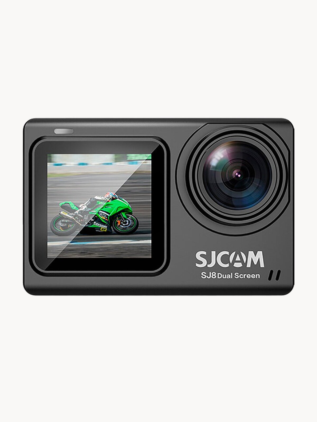 Оригинал Экшн камера SJCam SJ8 Dual Screen черная с креплением, цифровым стабилизатором, водонепроницаемая 4K Ultra HD