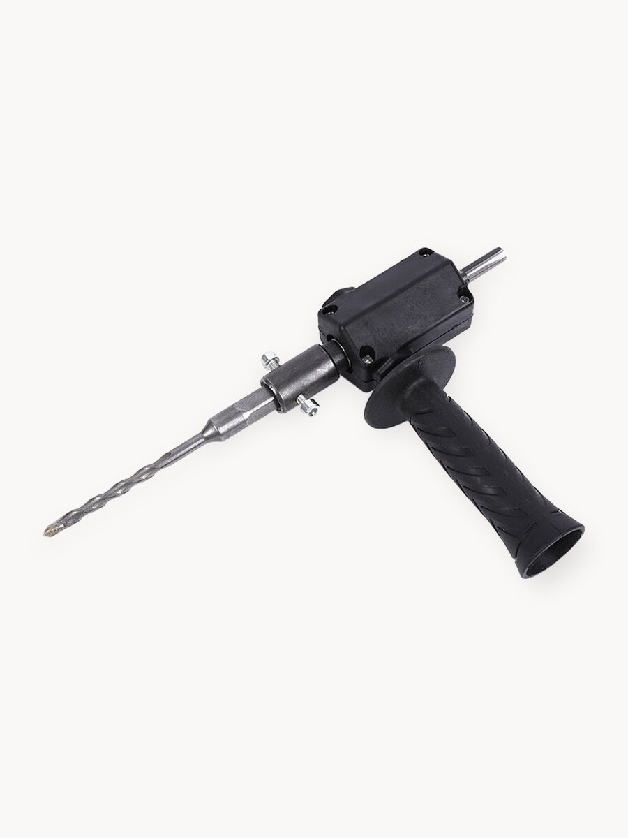 Насадка перфоратор на шуруповерт со сверлом, переходник на дрель с буром, мини адаптер с ручкой