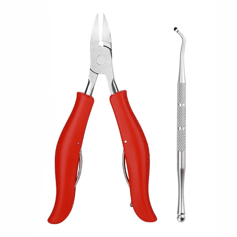 Кусачки для ногтей Red-2pcs из нержавеющей стали