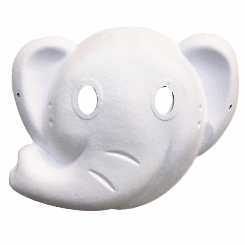 Маска из бумаги для раскрашивания для костюмов и вечеринок, - Слон