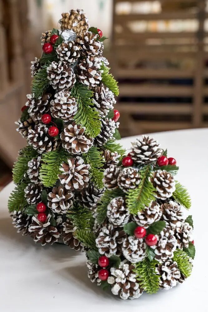 Настольная декоративная ёлка "Вайтбарк", 36 см, A Perfect Christmas