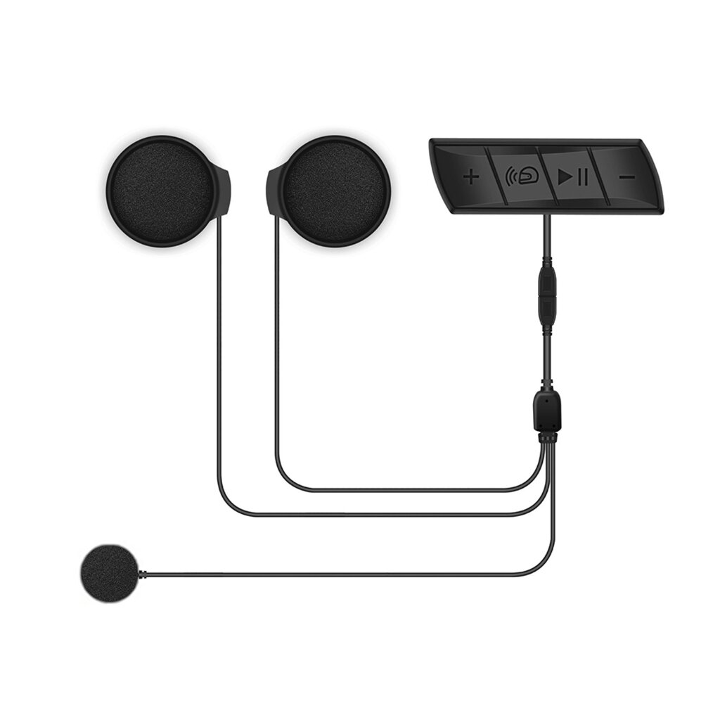Беспроводная Гарнитура Для Мотоциклетного Шлема BluetoothCompatible5.0 Гарнитура с Микрофонным Динамиком с защитой от помех