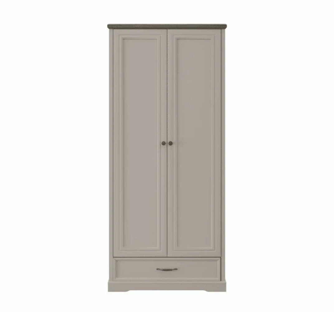 Шкаф Anrex TOSCANA NEW 2DG1S, 210.9 x 60.9 x 93.8 см, цвет: персидский жемчуг/каньон