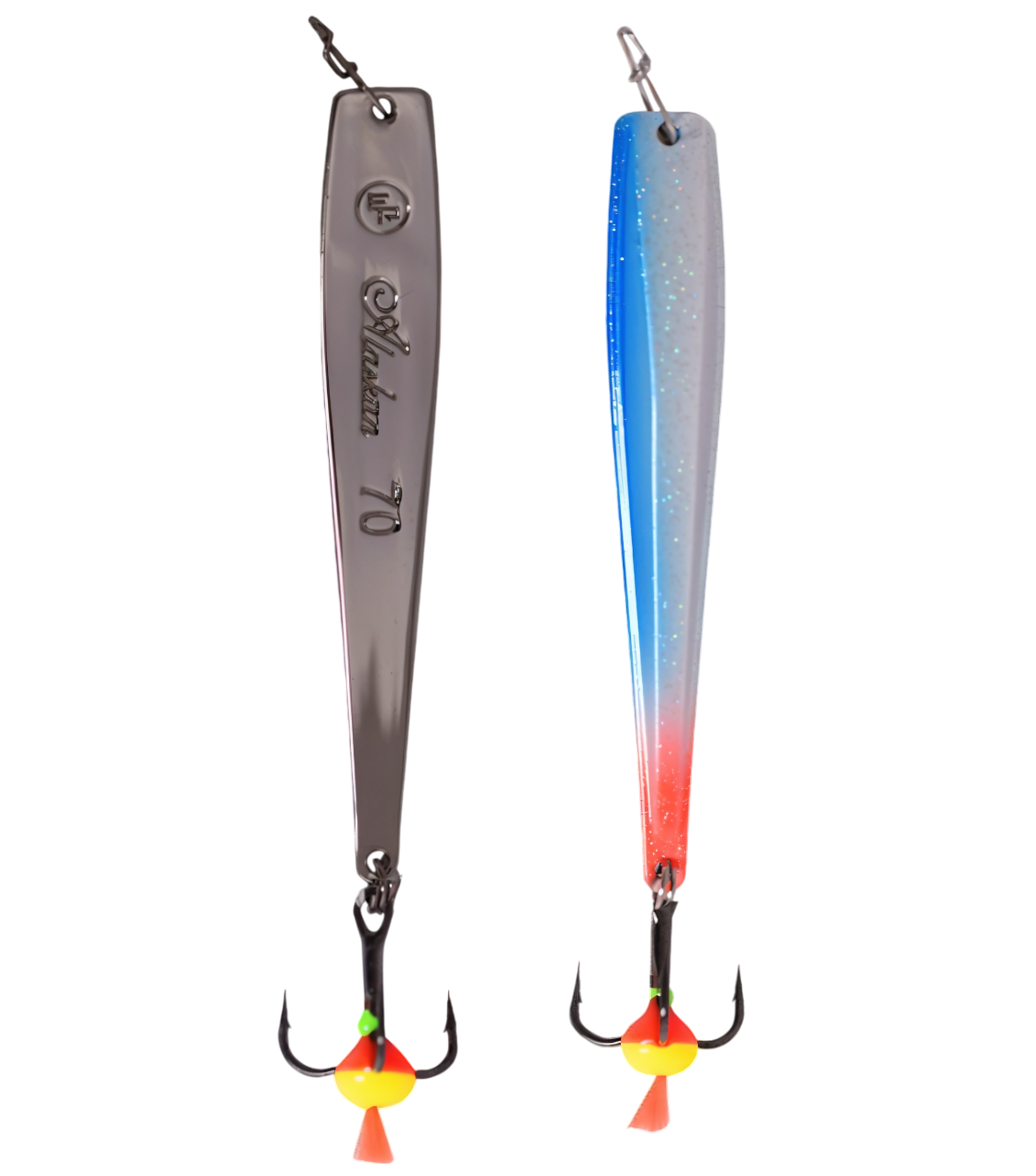 Блесна вертикальная колеблющееся ECOPRO Alaskan, 70мм, 11г, цвет BLS