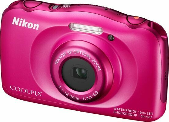 Nikon Coolpix S33 Pink Цифровой компактный фотоаппарат