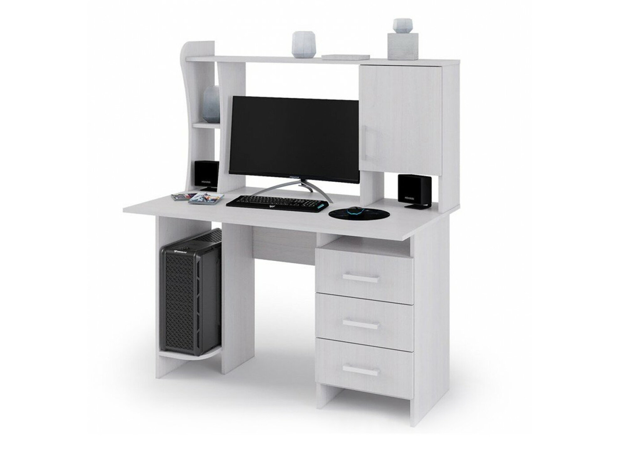 Стол компьютерный №5 (1,2х1,42х0,67) цвет Дуб анкор Стендмебель