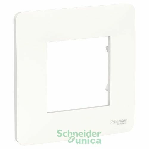 Рамка 1 пост Schneider Electric UNICA Studio белая NU200218, IP21
