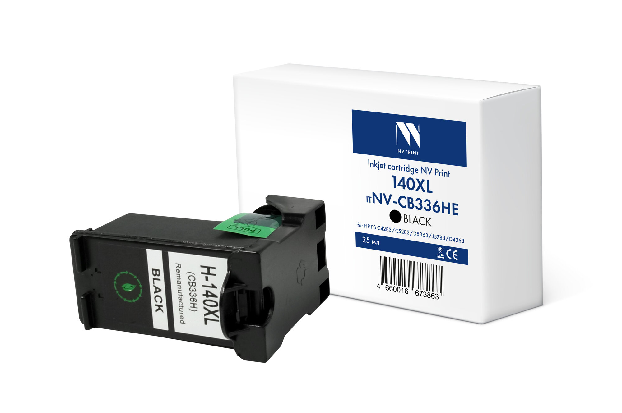 Струйный картридж NV Print 140XL (NV-CB336HE) Black для HP PS C4283/C5283/D5363/J5783/D4263