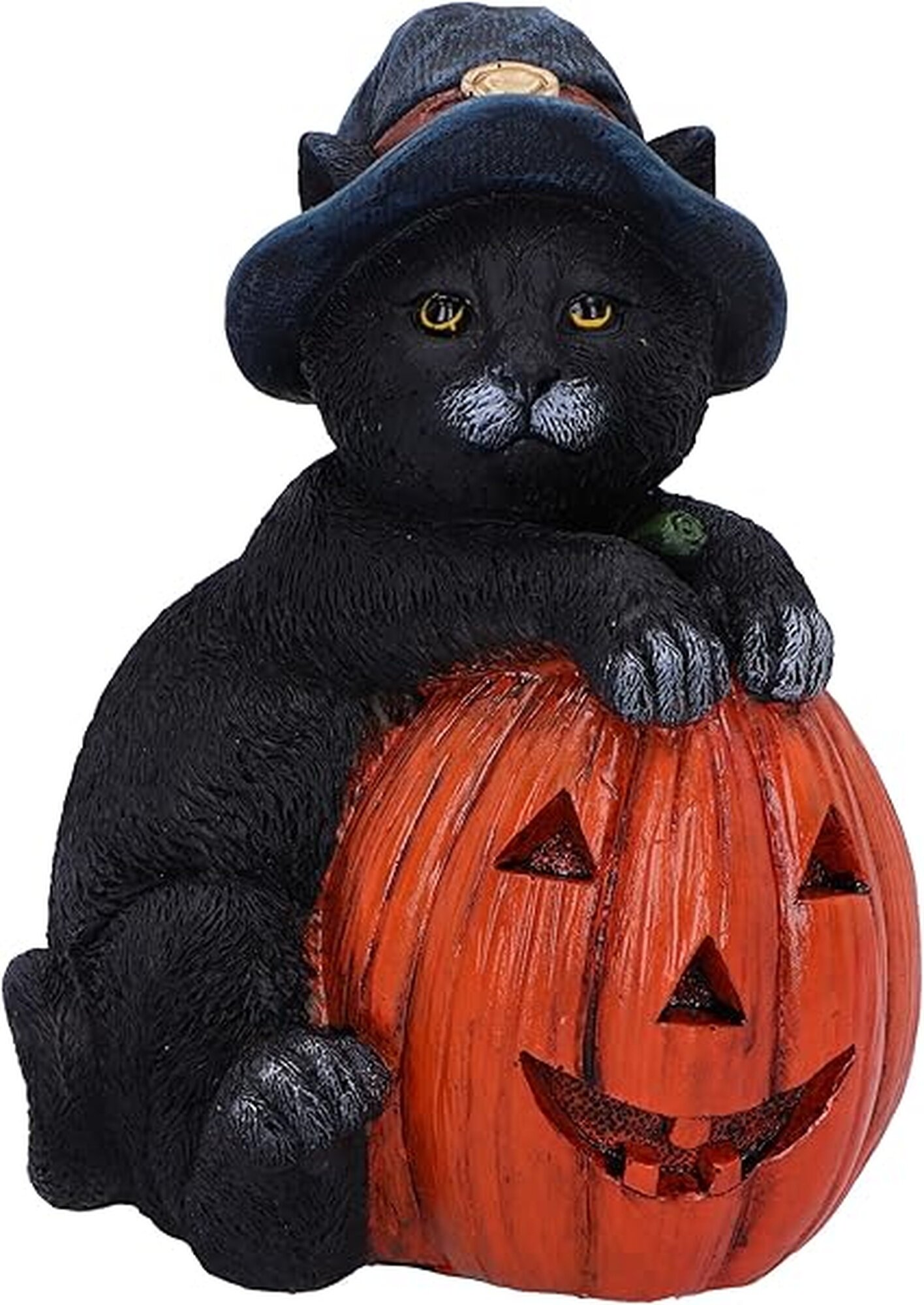 Статуэтка Nemesis Now - Trick or Treat - Кошка или жизнь с тыквой, фигурка , 13 см, черный, U6690A24