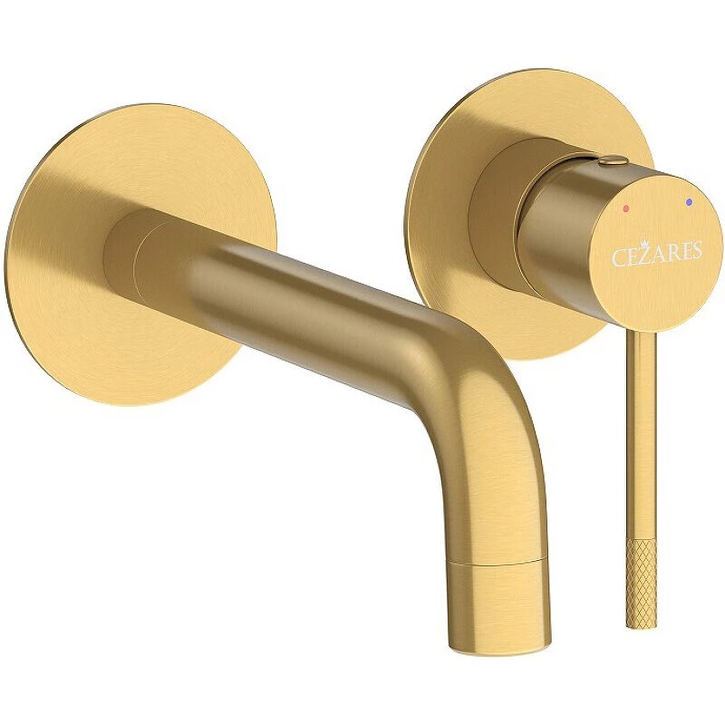 Смеситель для раковины Cezares Relax RELAX-BLI2-1-BORO-W0 Брашированное золото