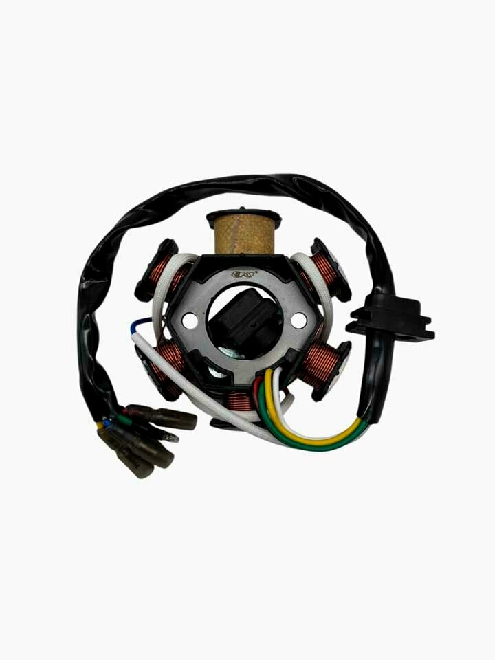 Статор генератора на мопед Альфа, Дельта, 139FMB, 147FMH, 152FMI (6 катушек)