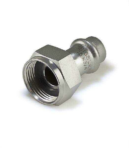 Пресс-фитинг из нержавеющей стали с накидной гайкой 28*1 TIM ZTI.508.002806