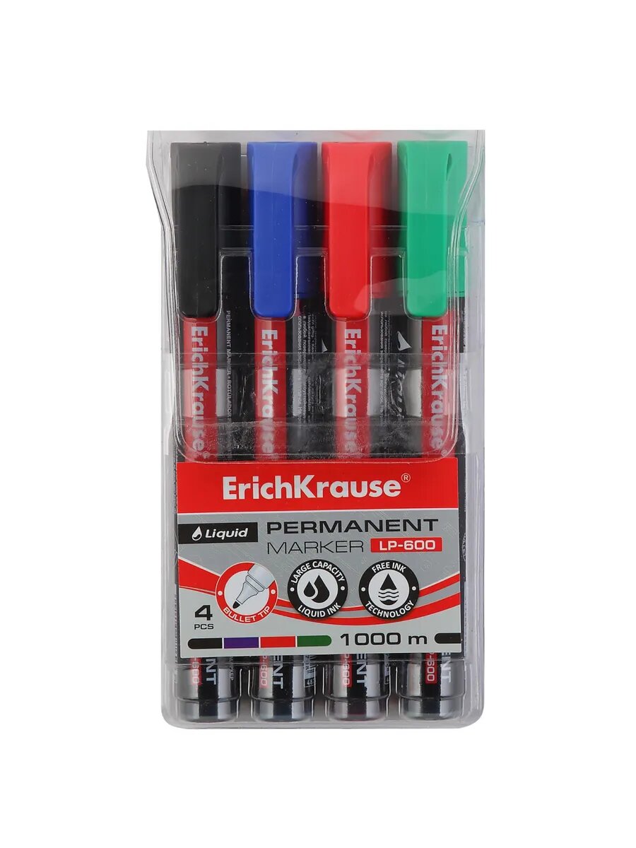 Набор маркеров перманентных 25 мм 4 шт