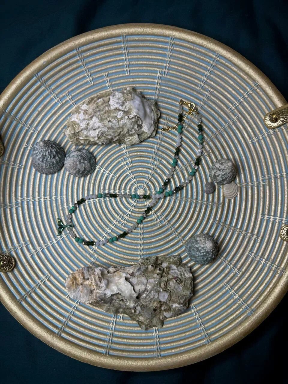 Колье, циркон