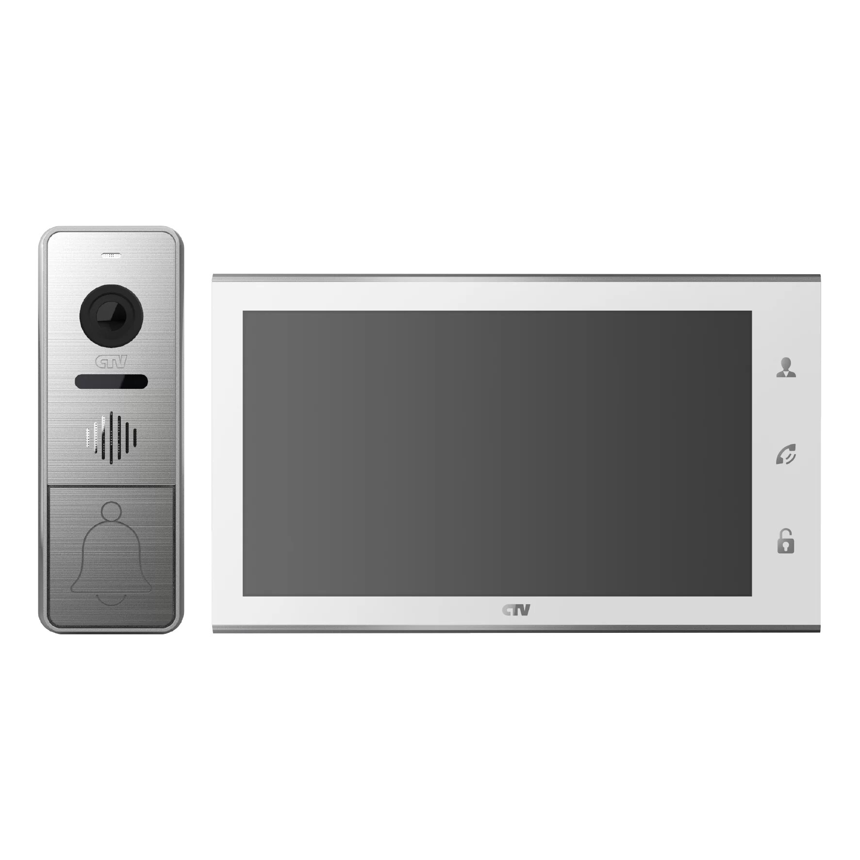 CTV-DP4705AHD белый Комплект цветного видеодомофона с экраном 7" формата AHD