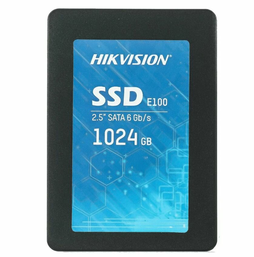 1 ТБ 2.5" SATA накопитель Hikvision HS-SSD-E100/1024G Hiksemi (HS-SSD-E100/1024G HIKSEMI) - SATA3 6.0 Гбит/с, чтение - 550 Мбайт/с, запись - 500 Мбайт/с, 3D TLC NAND