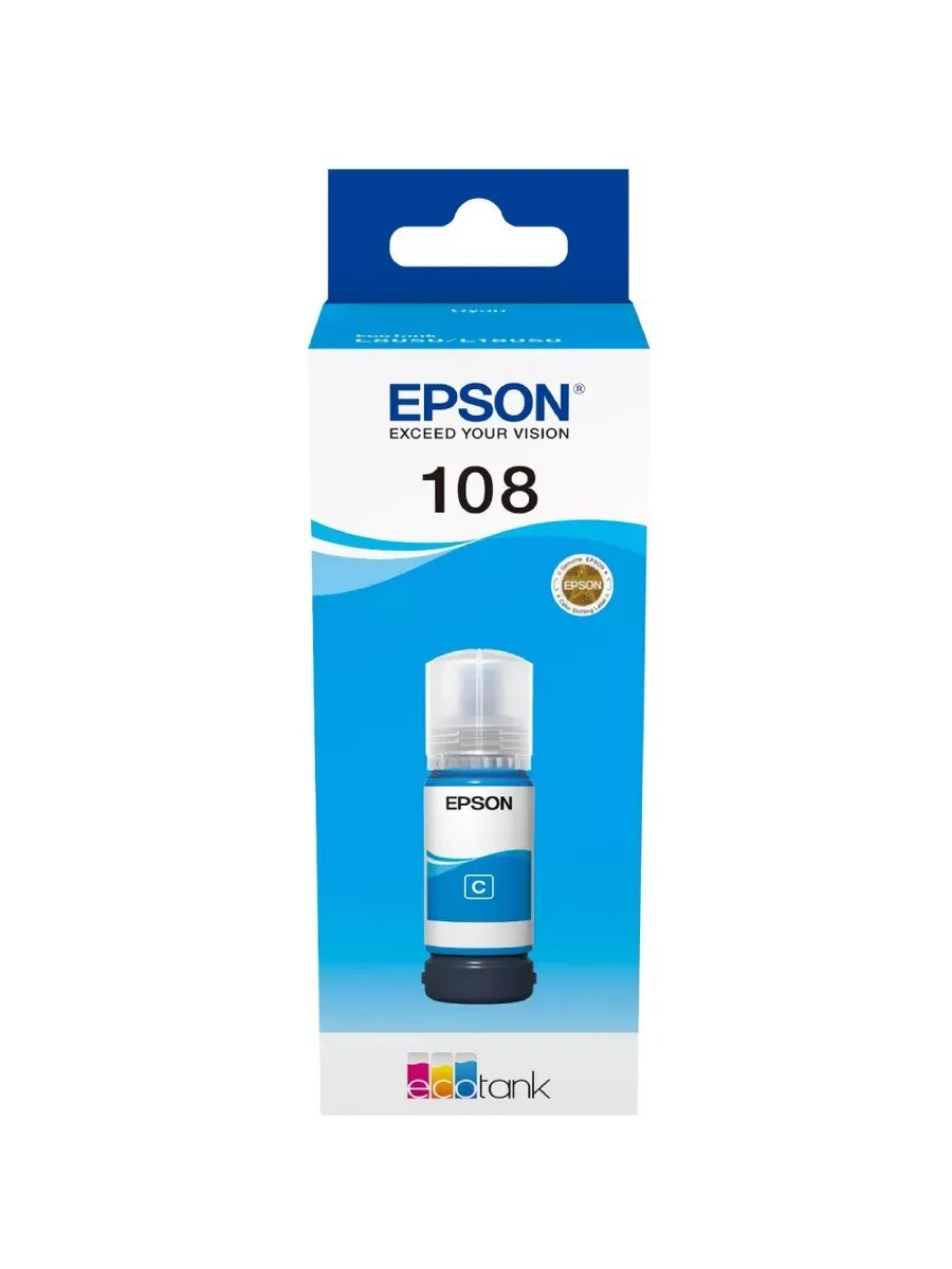 Чернила 108 C13T09C24A голубой 70мл для L8050/L18050