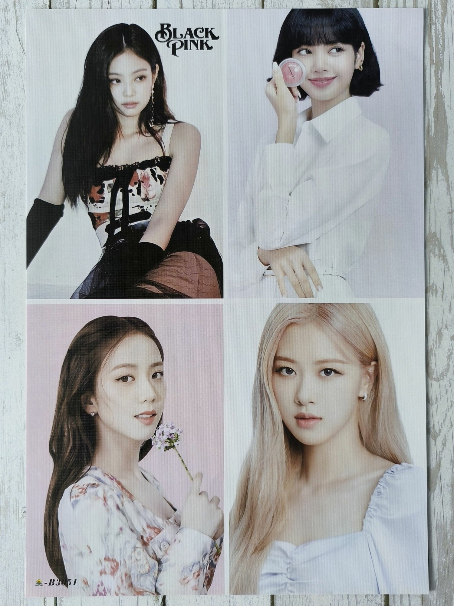 Плакат А3 "BLACKPINK" коллаж с fashion и beauty съемок, 420х297мм