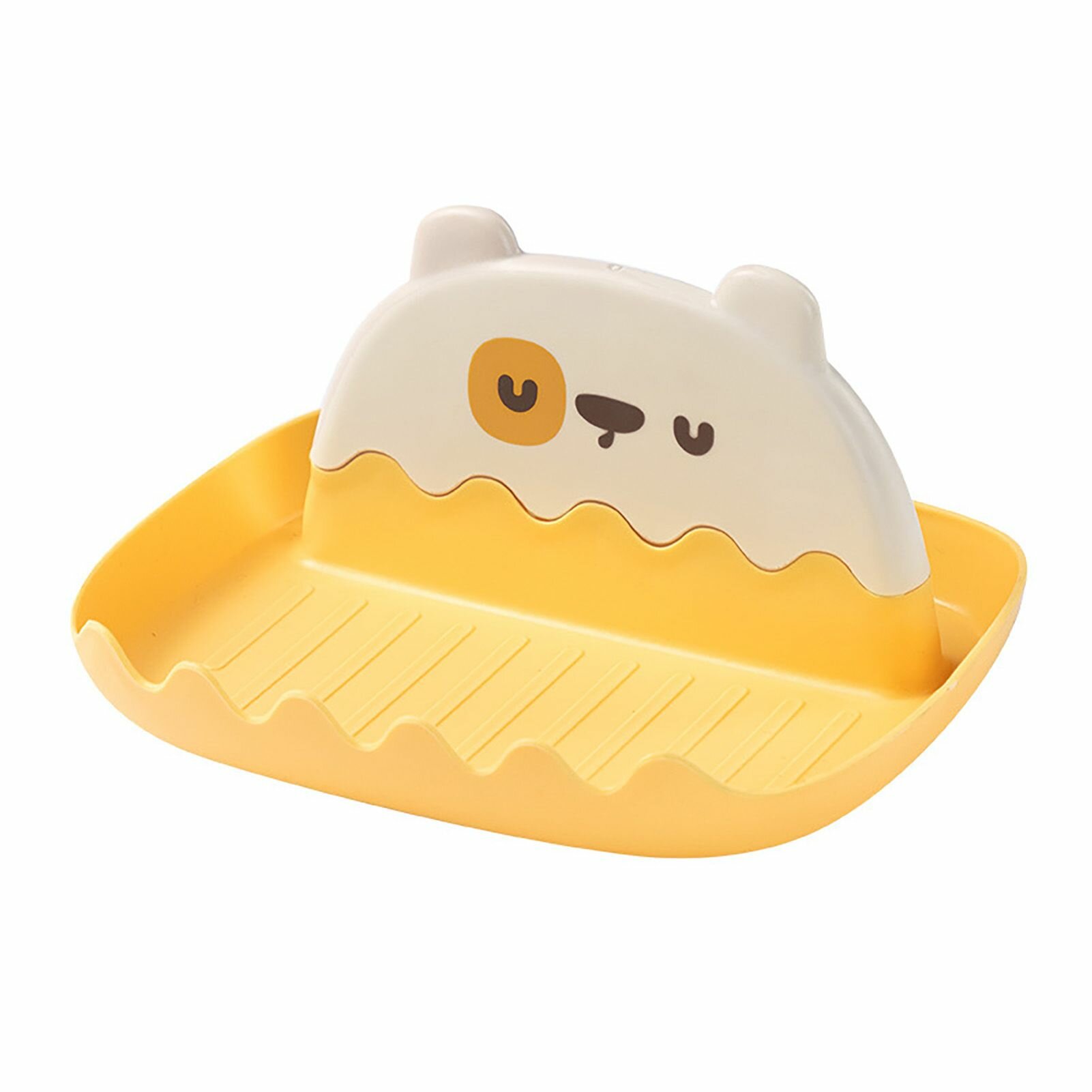 Подставка для ложки с крышкой, утолщенная подставка для кухонных приборов, предотвращает деформацию столешницы, прочный бытовой кухонный аксессуар, желтый