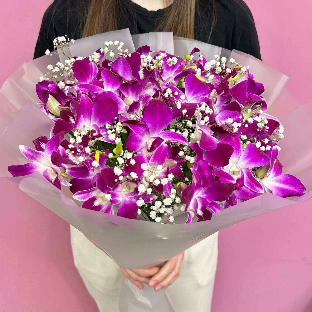 Магическая розовая орхидея дендробиум от Bestflo купить с доставкой