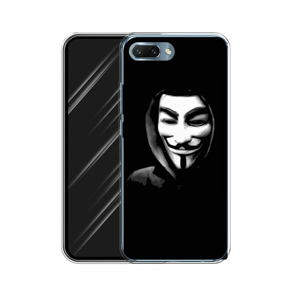 Силиконовый чехол на Honor 10 / Хонор 10 с принтом "Анонимус" — фото 1
