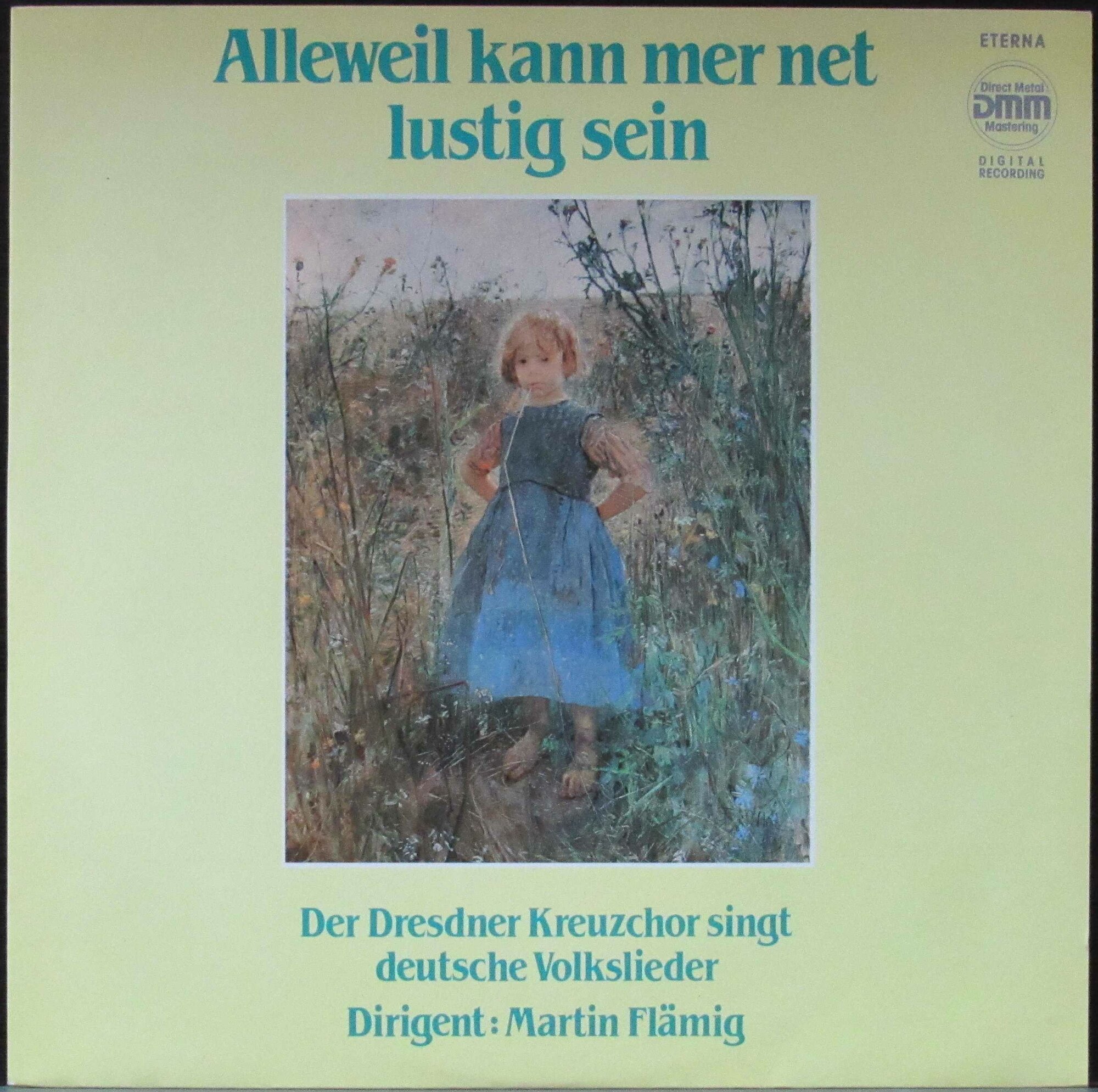 Dresdner Kreuzchor "Виниловая пластинка Dresdner Kreuzchor Alleweil Kann Mer Net Lustig Sein"