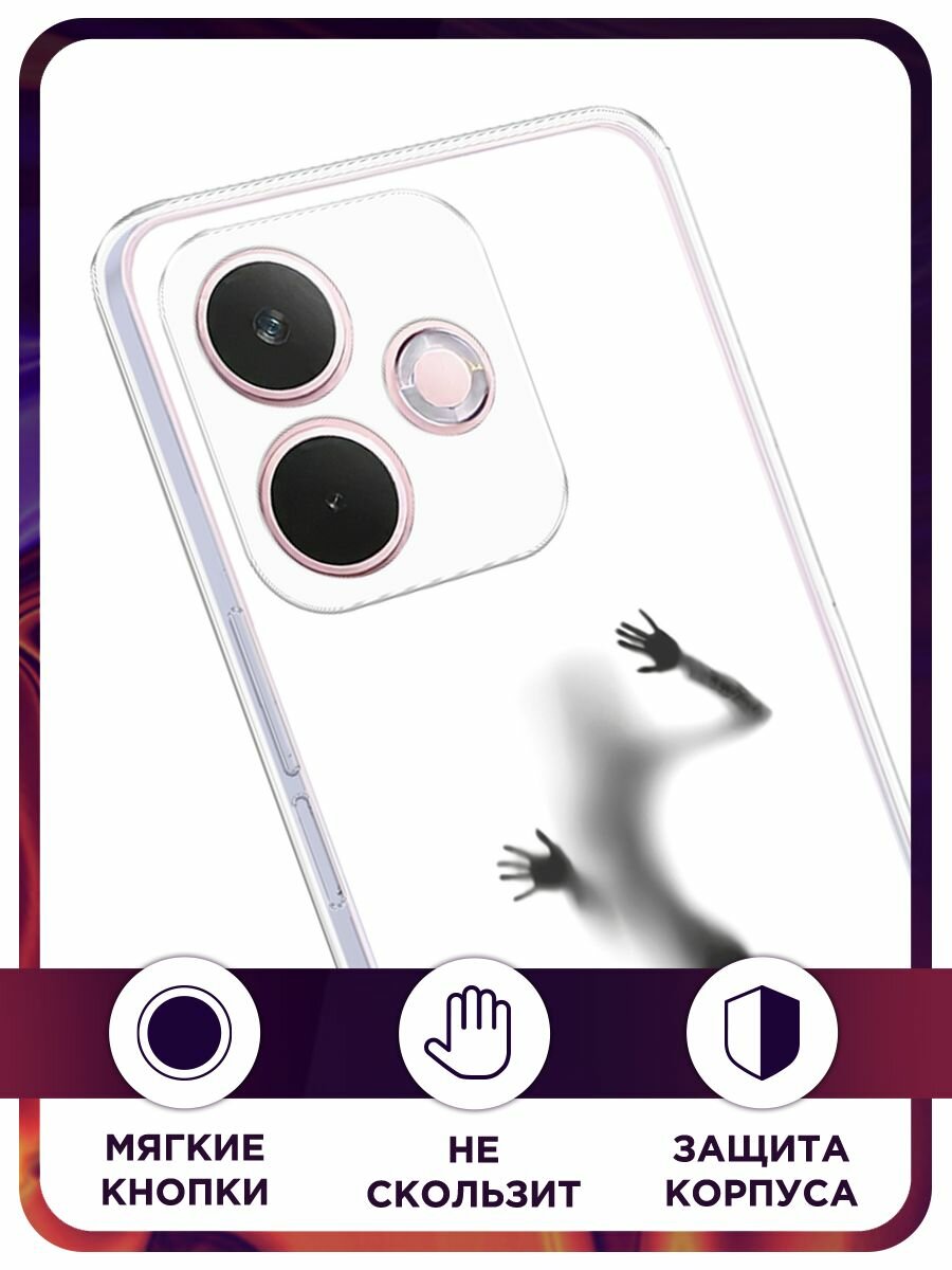 Чехол на Oppo A5 Pro / Оппо А5 Про с принтом "Девушка в душе" — фото 1
