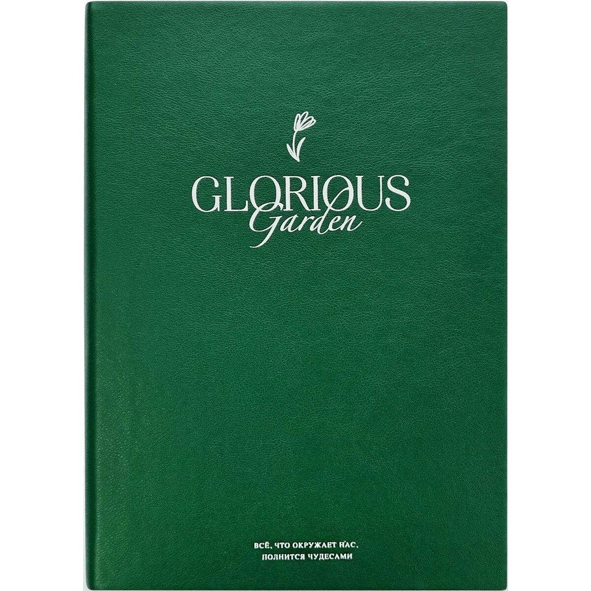 Ежедневник, датированный 2026, Infolio, 140x200 мм, 352 стр, мягкий переплет, Garden, зеленый