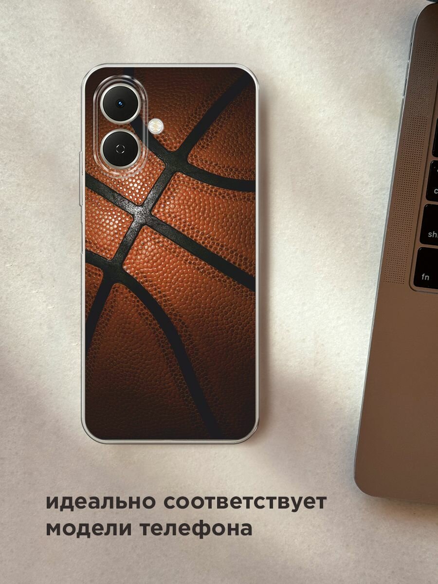 Чехол на Tecno Spark Go 2 / Текно Спарк Го 2 с принтом "Баскетбольный мяч" — фото 1