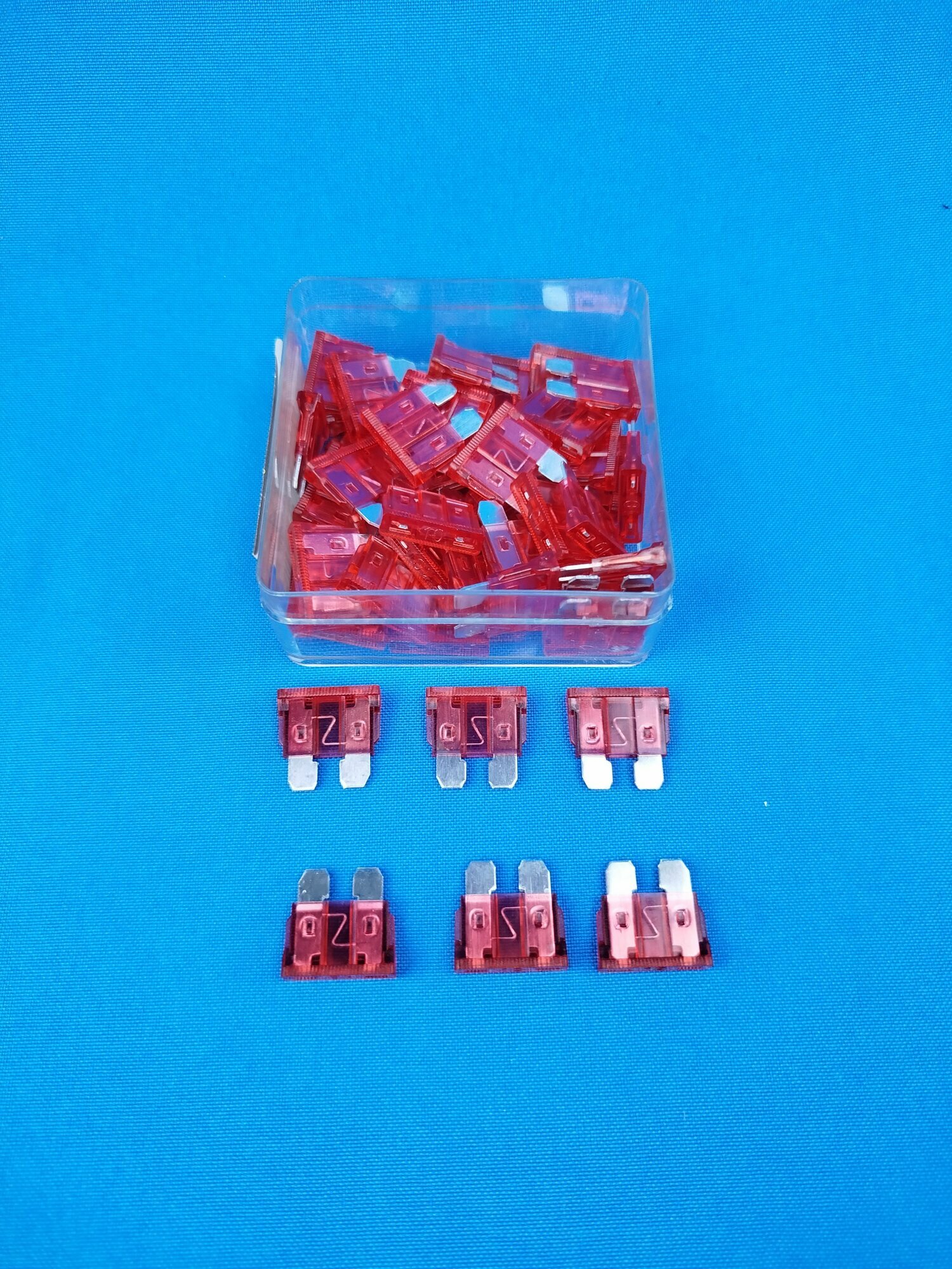 Предохранители "LECAR" "стандарт" в пластиковой коробке (50шт 10А)