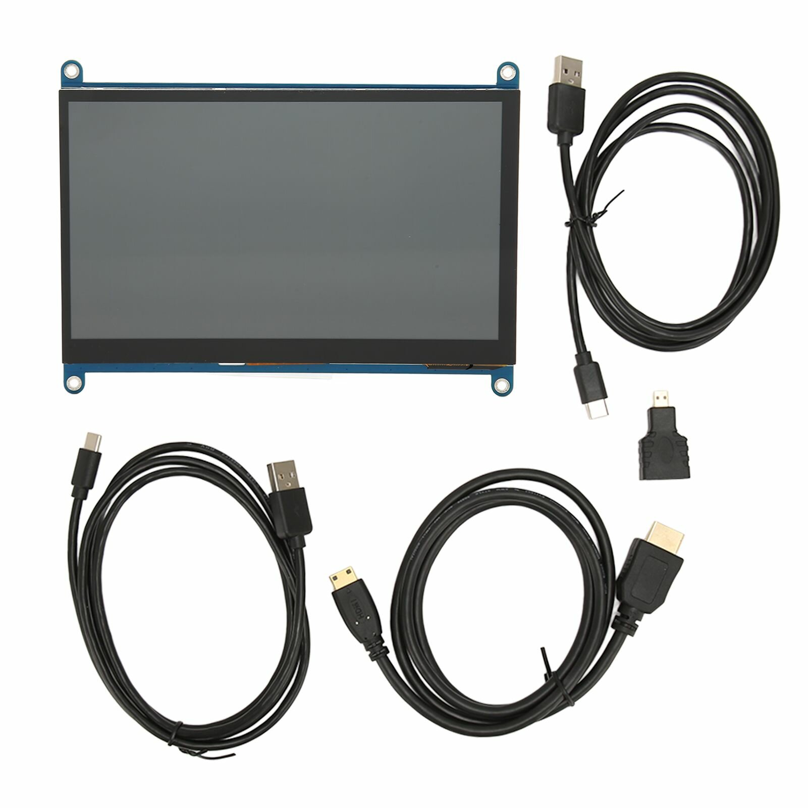 7" IPS 1024x600 сенсор для RPi, HD, 2 динамика, проводной, емкостный монитор