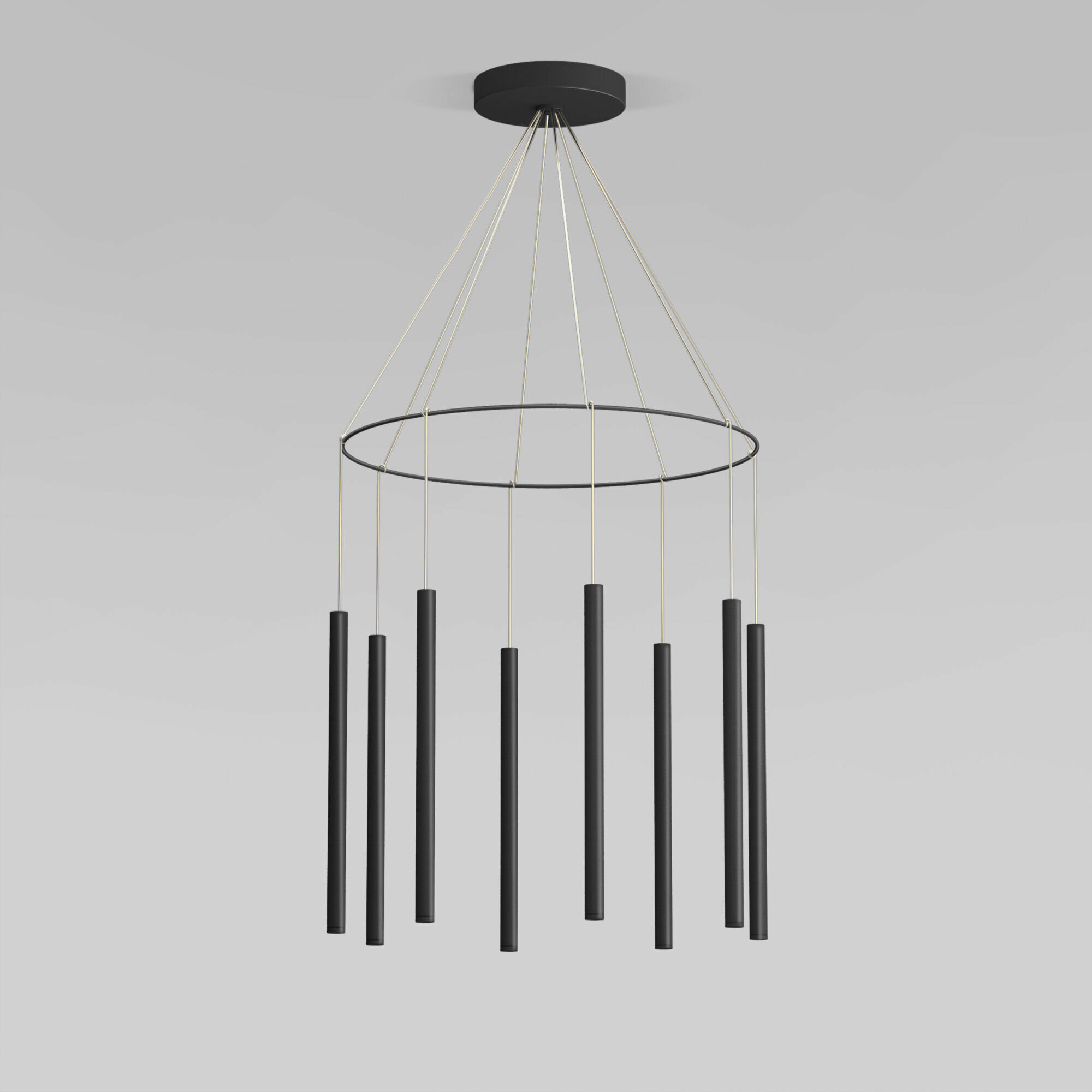 Люстра / Подвесной светодиодный светильник Eurosvet Pianto 301101 LED, 23 Вт, 4000К, черный