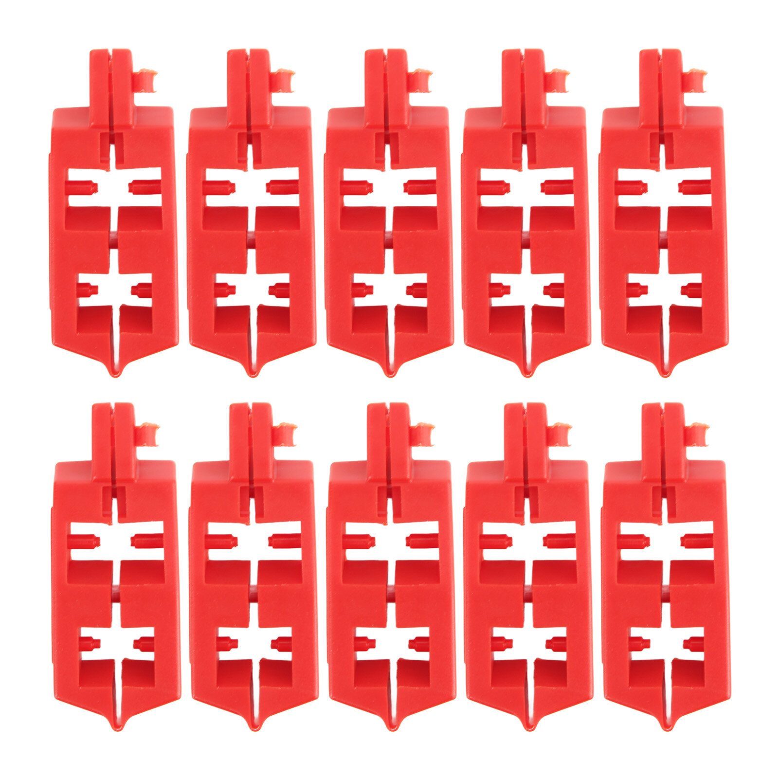 10 шт. Защелкивающихся блокировочных устройств для автоматических выключателей из нейлона PA для изоляции цепи, предохранительных блокировочных устройств для автоматических выключателей.