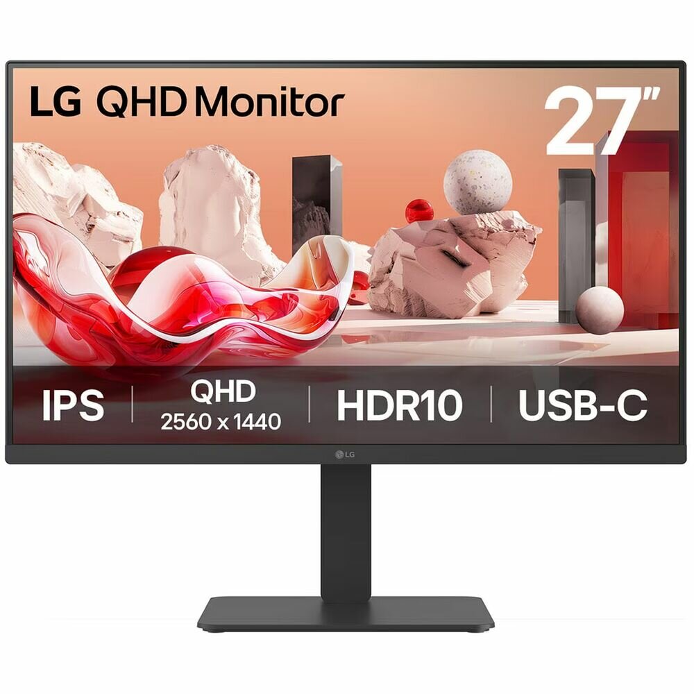 Монитор 27" LG 27BA65QB-B IPS 2560x1440 5ms HDMI, DisplayPort, USB Type-C