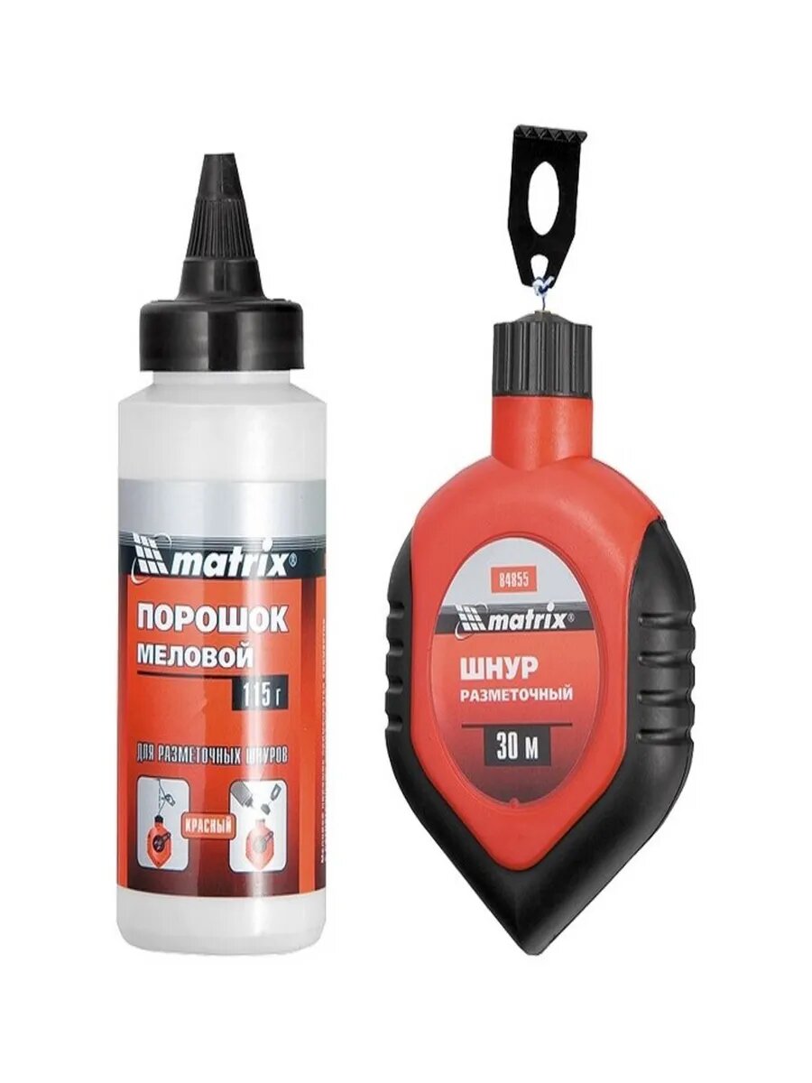 Шнур разметочный в пластмассовом обрезиненно, MATRIX, 84855