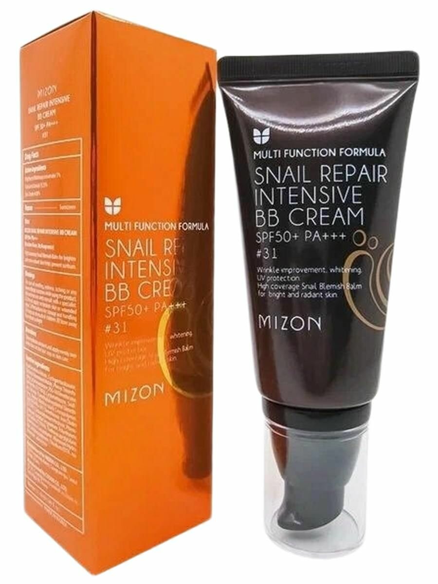 MIZON ББ-крем с экстрактом муцина улитки Snail Repair Intensive BB Cream SPF50+ РА+++ #31 50мл