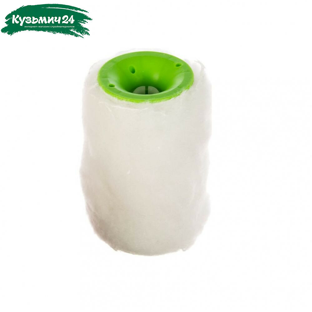 Ролик малярный Сибртех 80116, длина 100 мм, ворс искусственный мех 15 мм, 2 шт.