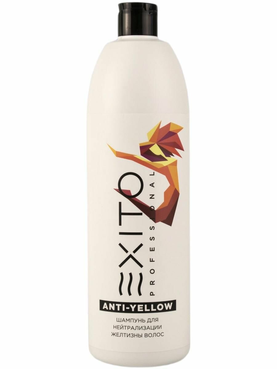 EXITO Шампунь для нейтрализации желтизны Anti-Yellow фиолетовый антижелтый 1000 мл