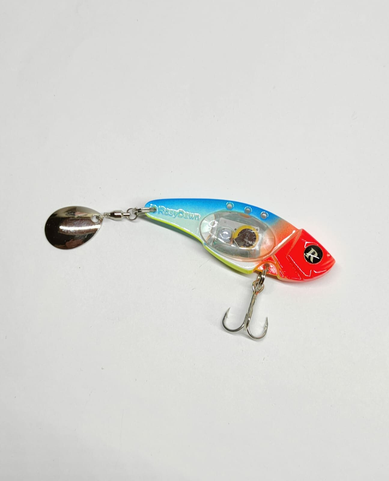 Раттлин цикада со светодиодами (электронная блесна) мигающий, триколор, 80мм, 33 гр. цвет: 2