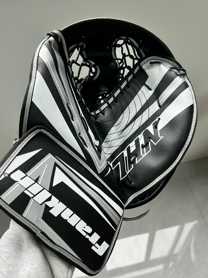 Перчатки хоккейные вратарская перчатка, Винилискожа