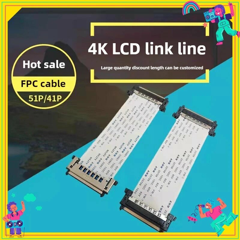 LVDS ленточный кабель 41P 51P 4K-41P 800mm