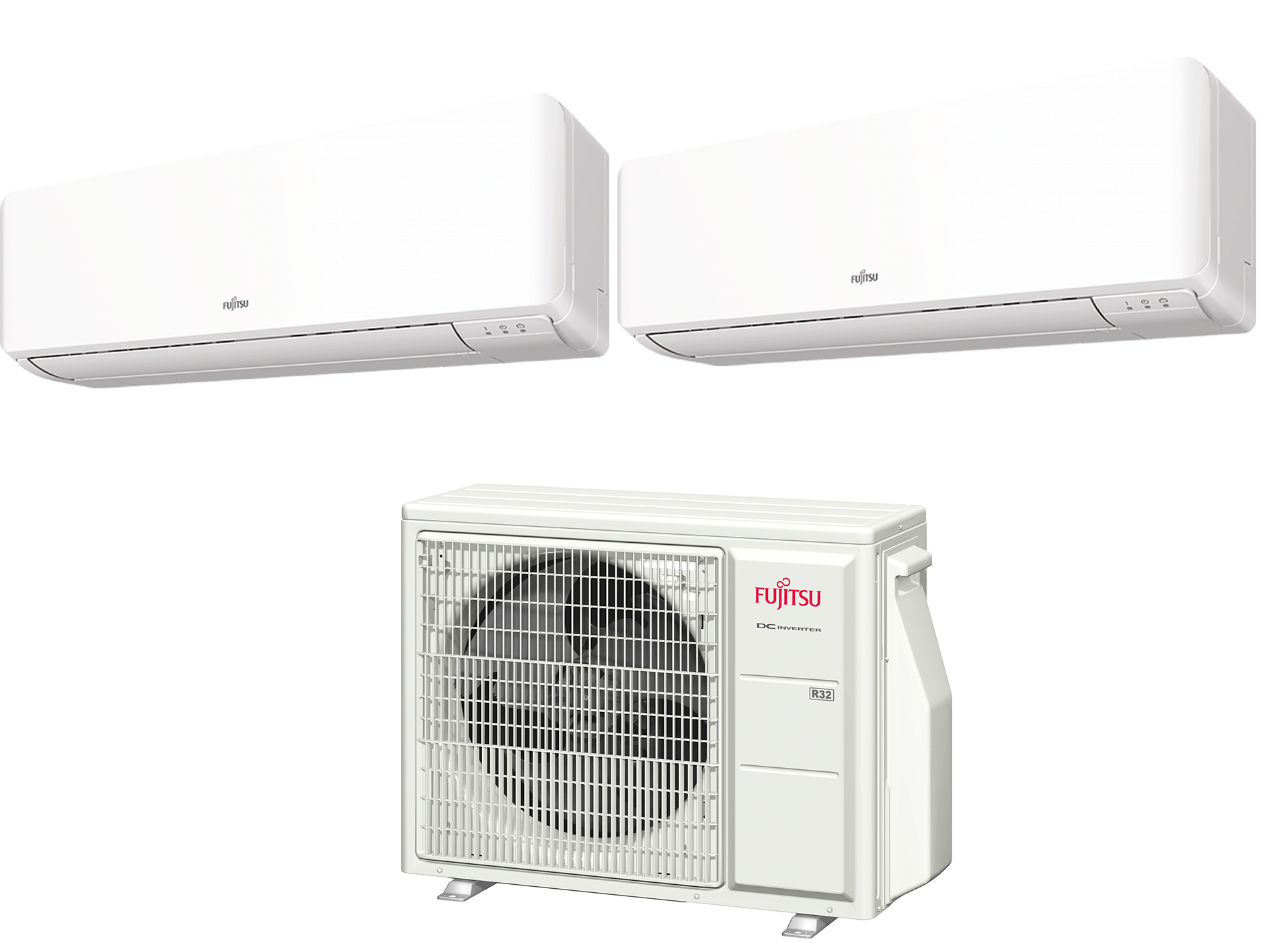 FUJITSU ASYG07KMCC+ASYG12KMCC/ AOYG18KBTA2 Инверторная мультисплит-система настенного типа серии Genios