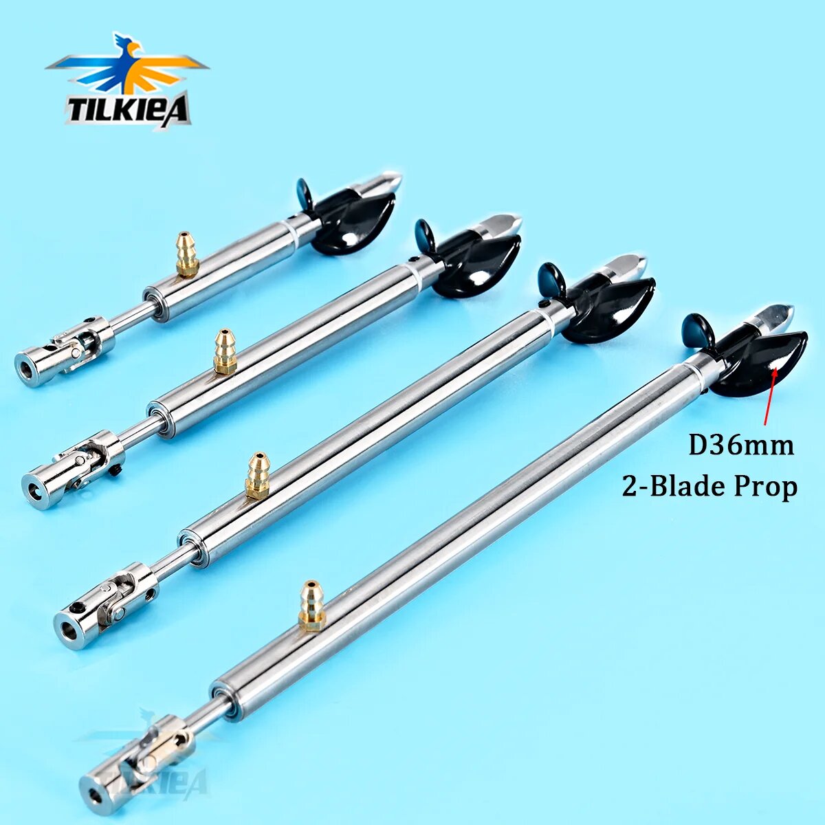 Комплект приводного вала для лодки с радиоуправлением 4 мм L10cm 006-4x6mm