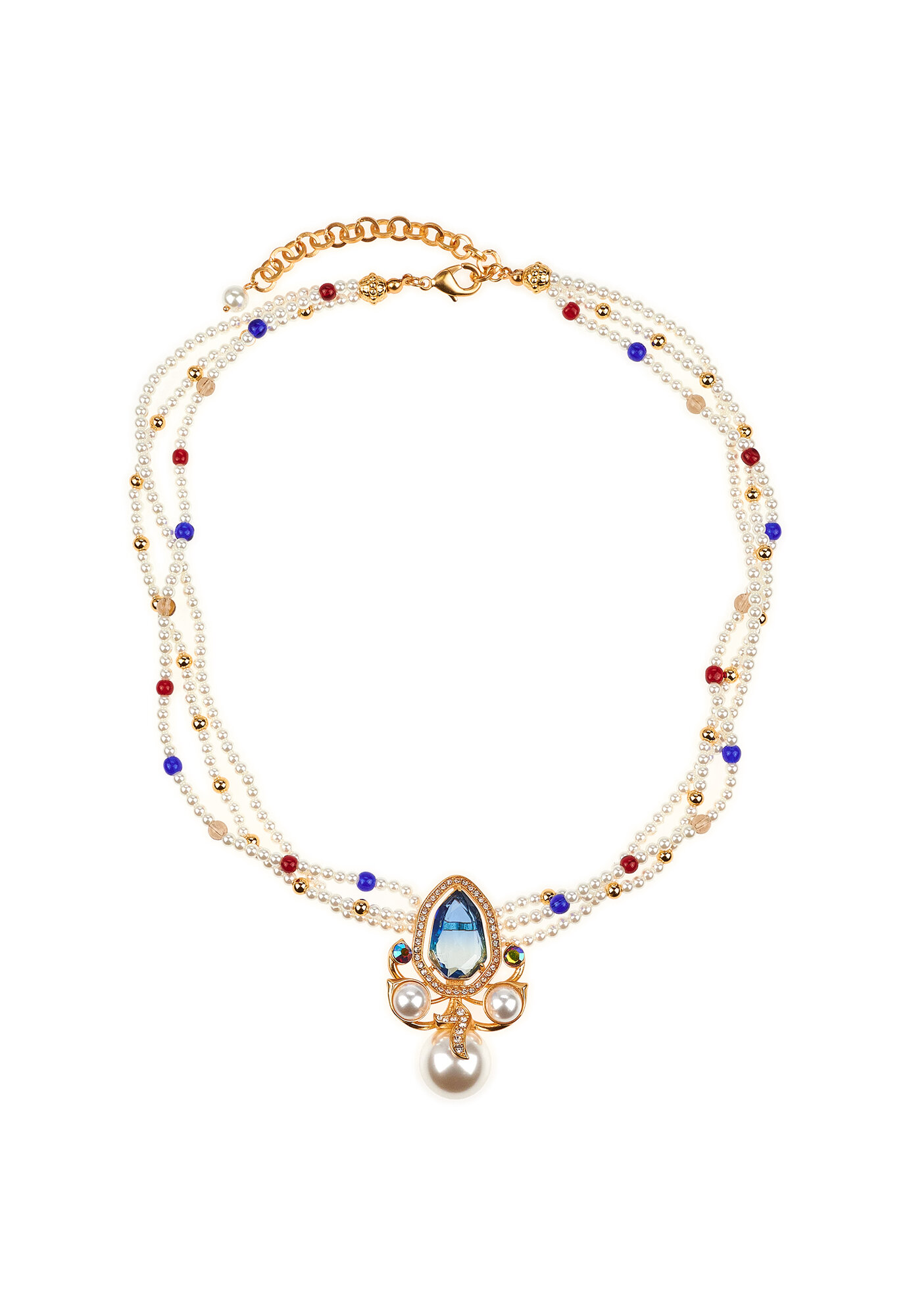 Колье, вулканическая лава, циркон