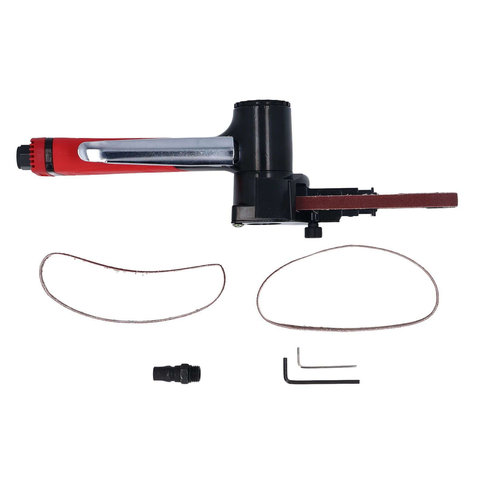 Пневматическая ленточная шлифмашина 1/4", снятие заусенцев