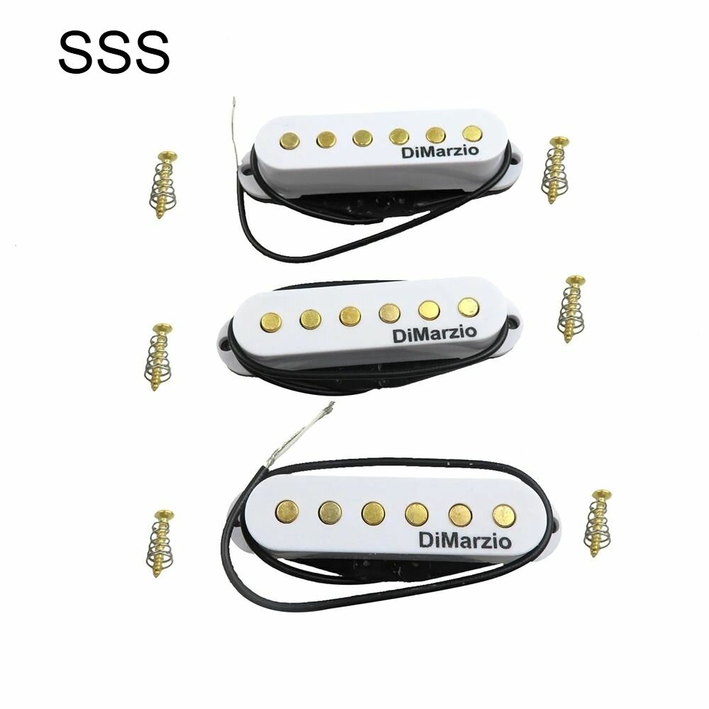Гитарный звукосниматель DiMarzio IBZ Alnico5 White humbucking RG2550 / RG2570 HSH для электрогитары, комплект N/M/B, 1 шт.